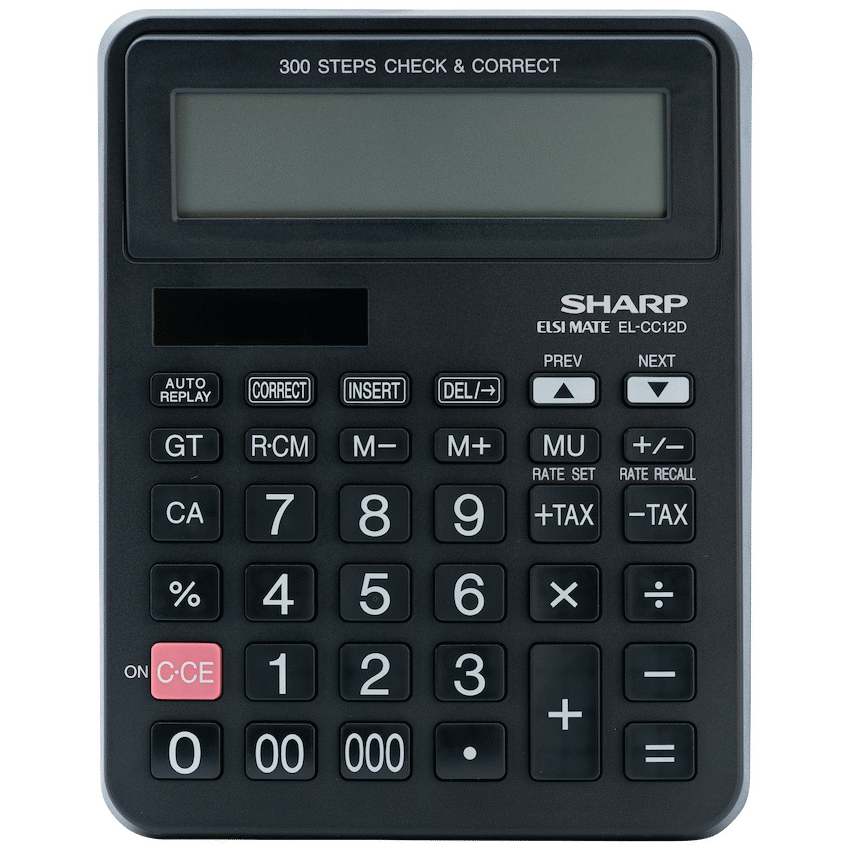 Easily Calculate and Verify with the Sharp EL-CC12D Desk Calculator for ...