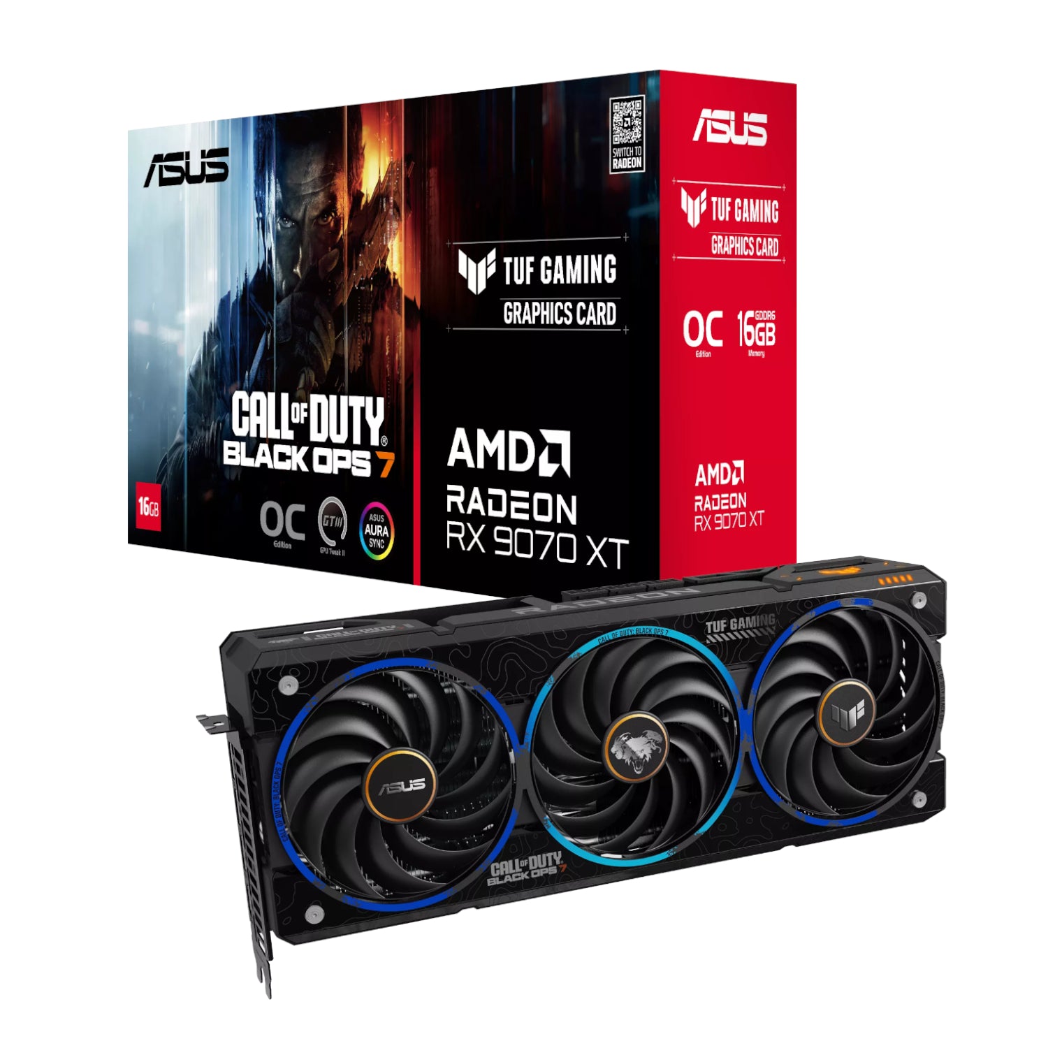 ASUS TUF Gaming Radeon™ RX 9070 XT COD BO7 Special Edition Graphics Ca ...