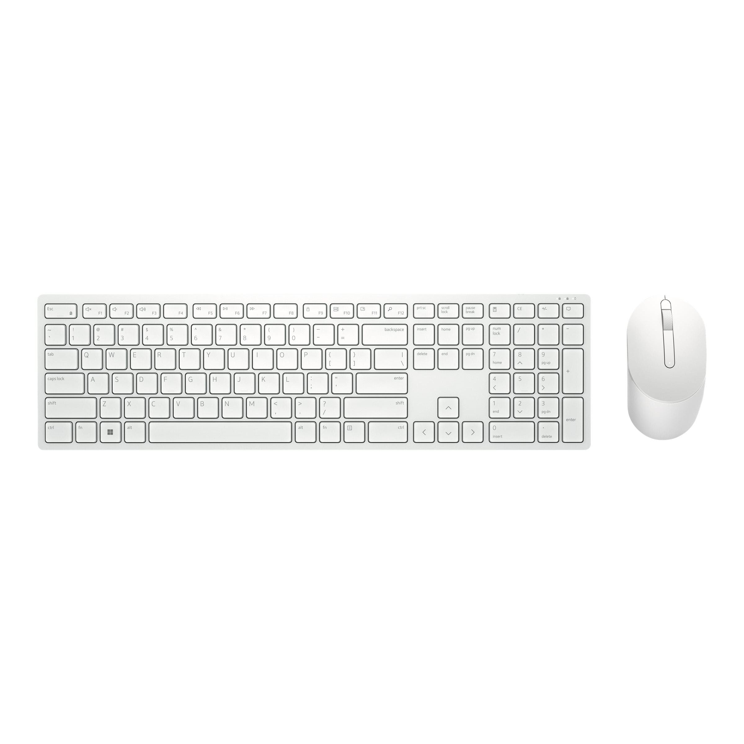 Dell Pro Keyboard and Mouse - KM5221W - US International (QWERTY) - Wh ...