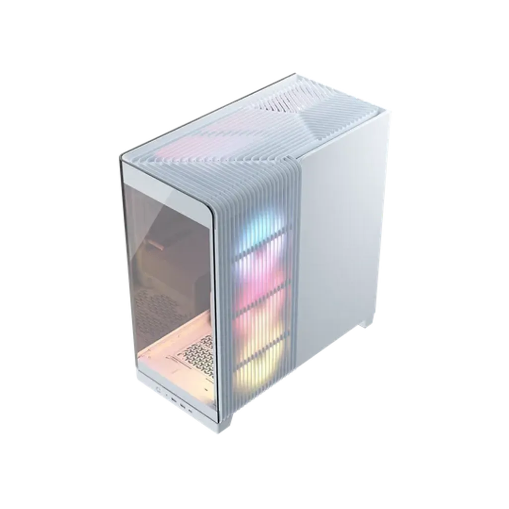 FRAME 4500X LX-R RGB LINK Panoramic Glass Mid-Tower PC Case; 3x RGB Fa ...