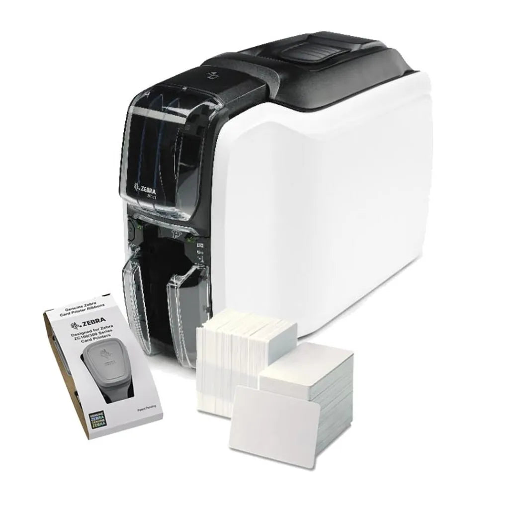 Printer ZC100; Single Sided; UK/EU Cords; USB Only; Windows:CardStudio ...